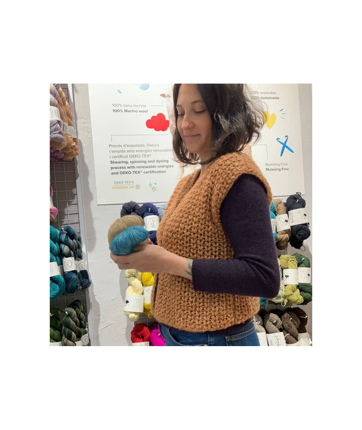 Patrón: Chaleco Rosa del desierto a ganchillo